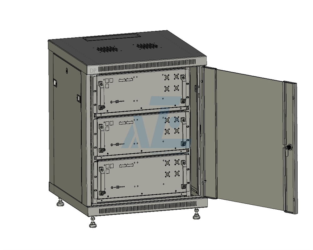 12U IP20 Indoor Energy Storage Wall Mount Battery Cabinet | 19" Rack ...