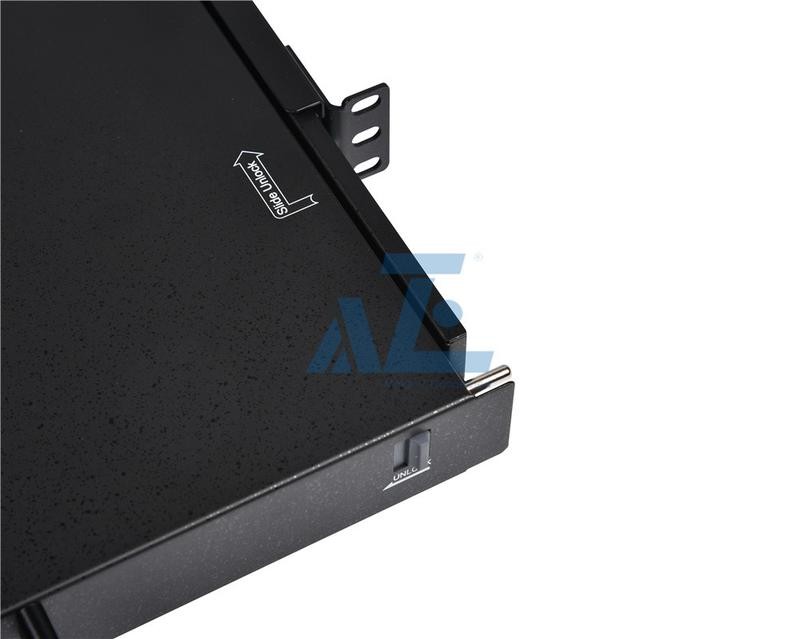 1U Rack Mount 8 Port USB HDMI 19" LCD KVM Console | AZE