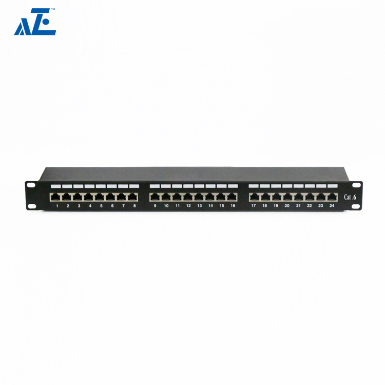 1U 24-Port CAT6 Shielded FTP Patch Panel | AZE