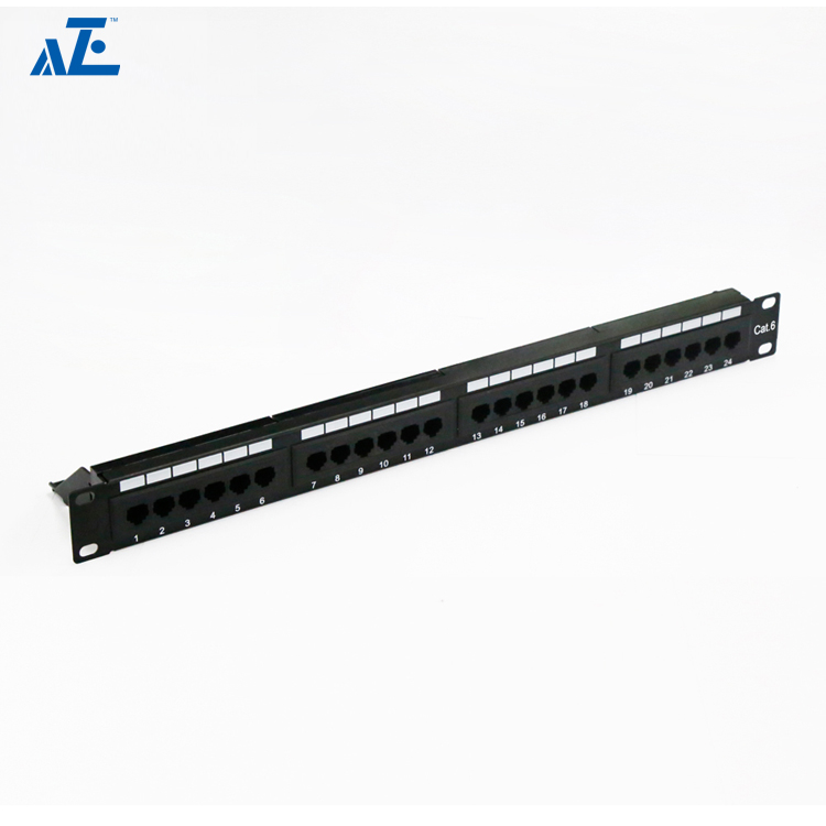1U 24-Port CAT6 Unshielded UTP Patch Panel | AZE