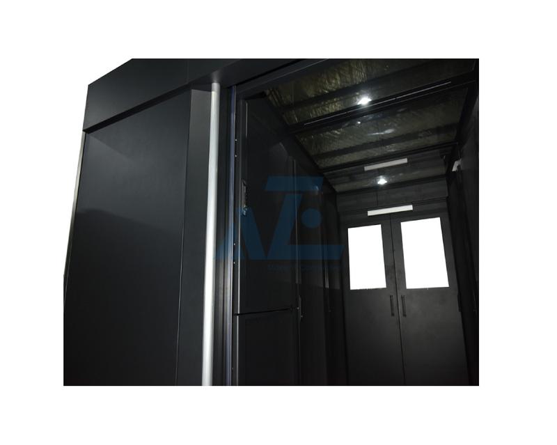 Data Center Cold Aisle Containment w/ 48U Colocation Server Cabinets ...
