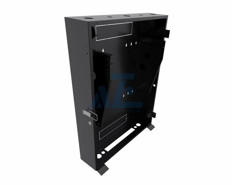 4U Vertical Wall Mount Rack Enclosure - 36 Inch Switch Depth | AZE