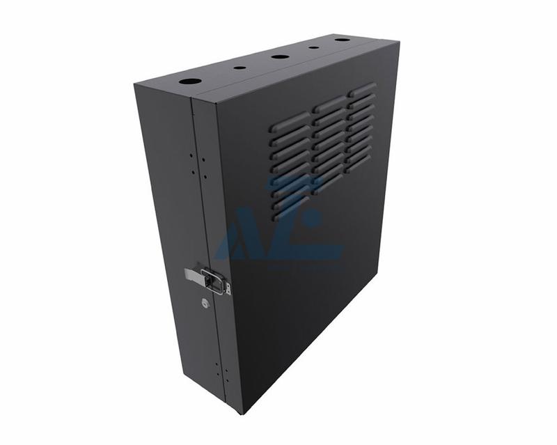 4U Vertical Wall Mount Rack Enclosure - 20 Inch Switch Depth | AZE