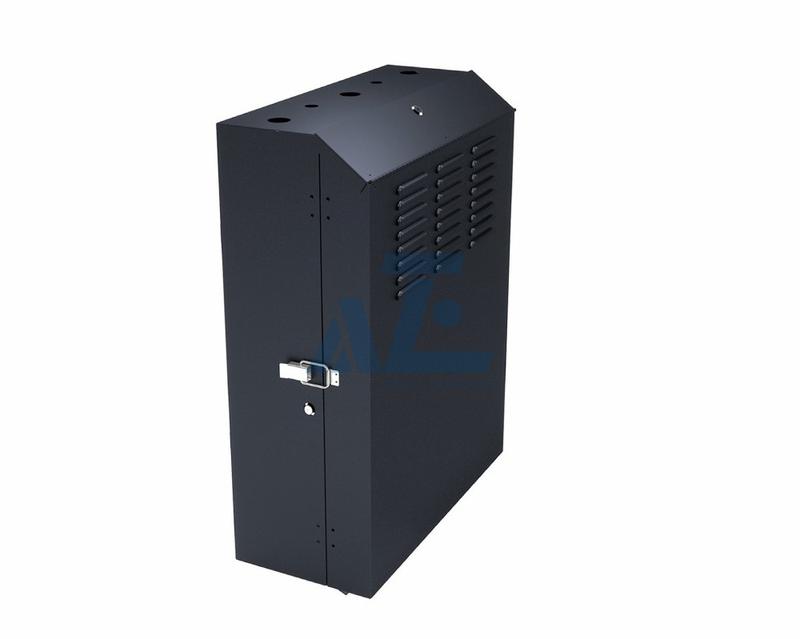 6U Vertical Wall Mount Rack Enclosure - 20 Inch Switch Depth | AZE