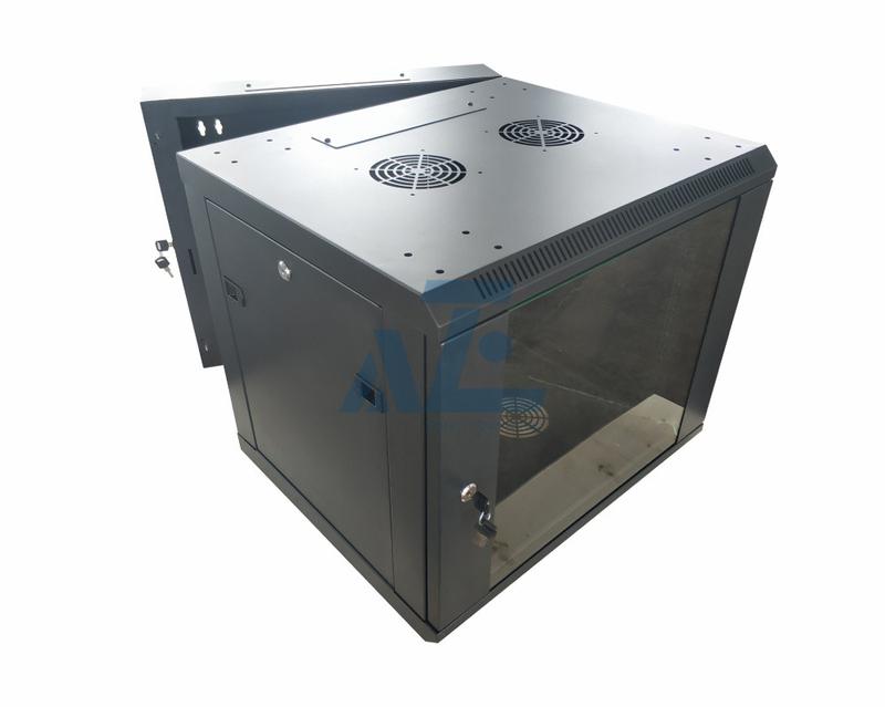 15U 600mmW x 600mmD Swing-out Hinged Wall Mount Network Cabinet | AZE