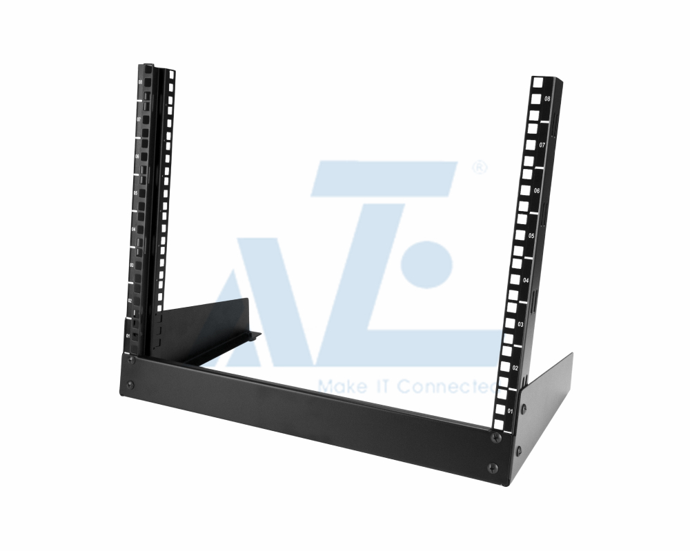 12U 19 in. 2-Post Open Frame Desktop Rack | AZE