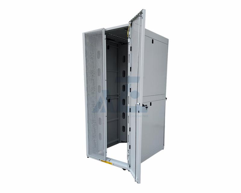 AZE Premium Server Cabinet Enclosure, 45U, White, 2124H x 750W x 1200D ...