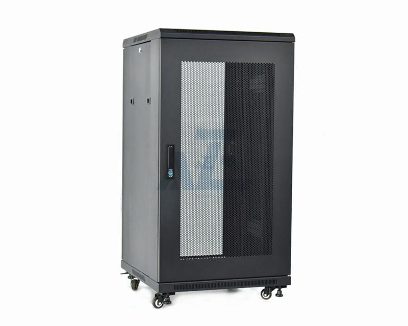 Half Height Network Rack Cabinet,18U, Black, 990H x 600W x 800D mm | AZE