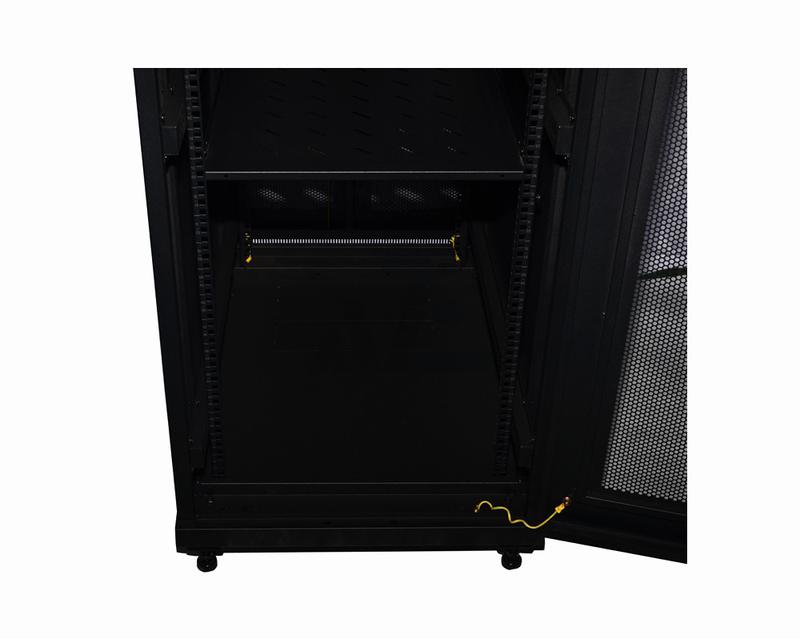 Full Height Network Rack Cabinet,37U, Black, 1833H x 600W x 600D mm | AZE