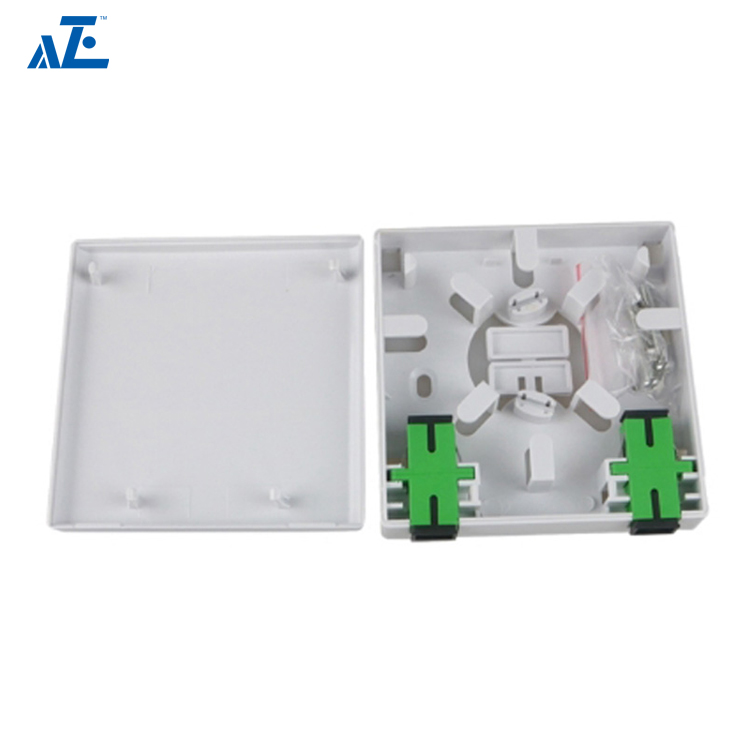2 Port Indoor Wall Mount Fiber Terminal Box with 86 Type FTTH | AZE