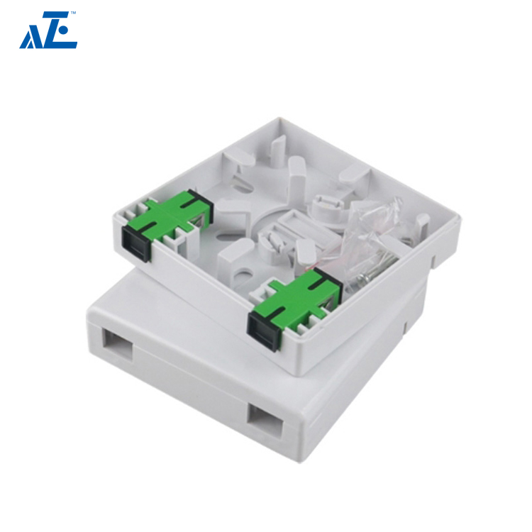 2 Port Indoor Wall Mount Fiber Terminal Box with 86 Type FTTH | AZE