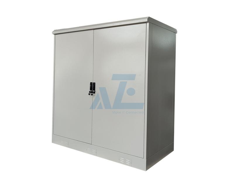 42U Weatherproof Dual Bay Outdoor Equipment Cabinets with AC Powered ...