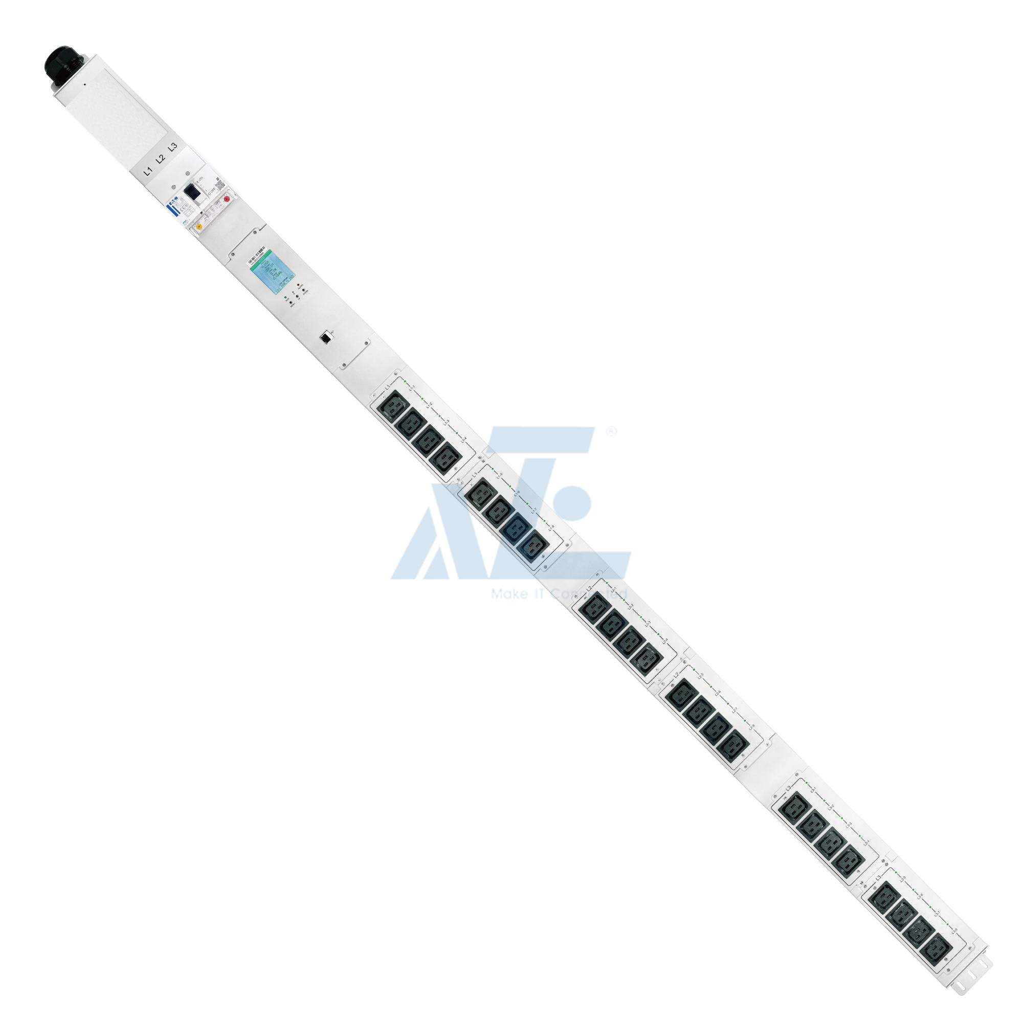 Smart Mining PDU, 3 Phase, 415V/1250A, (24) C19, w/ Circuit Breakers | AZE