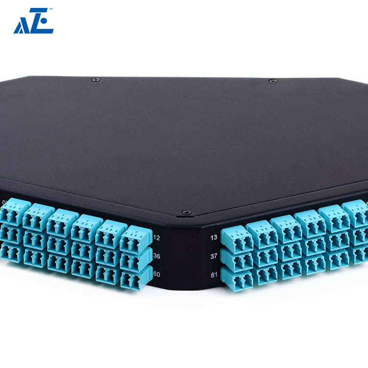 1U HD 19" Rack Mount Angled Fiber Patch Panel with Ultra HD Cassette | AZE