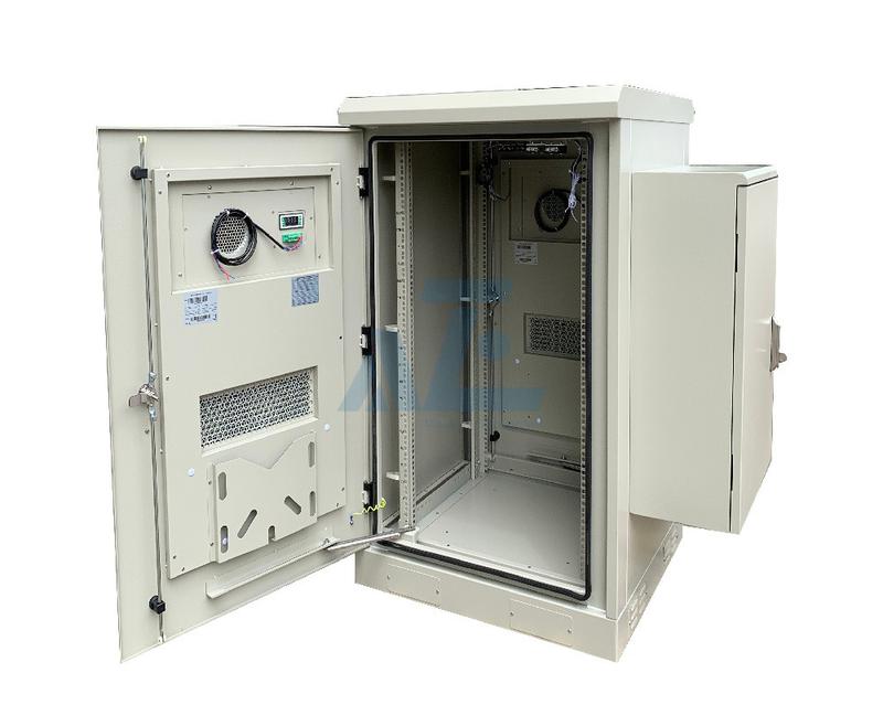24U NEMA 4/4X rated 5G Outdoor Aluminum Enclosure with DC48V 800W Air ...