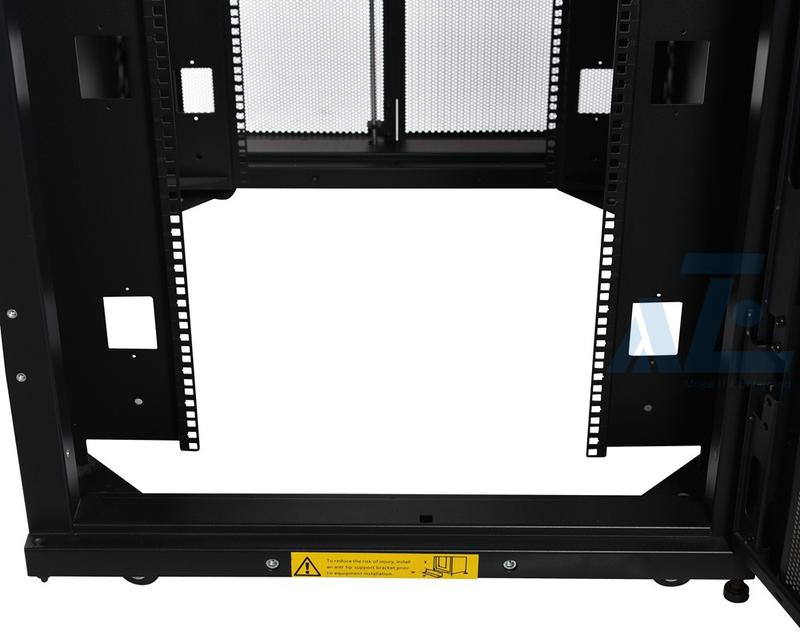 Server Rack Enclosure, 52U, Black, 2436H x 750W x 1200D mm | AZE