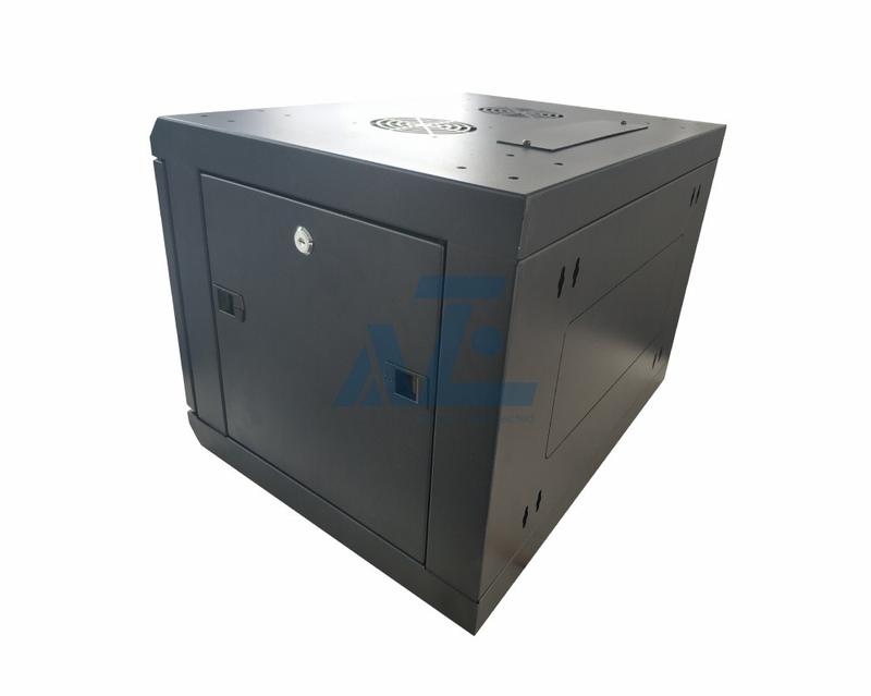 12U 600mmW x 600mmD Wall Mount Rack Enclosure with Locking Glass Door | AZE