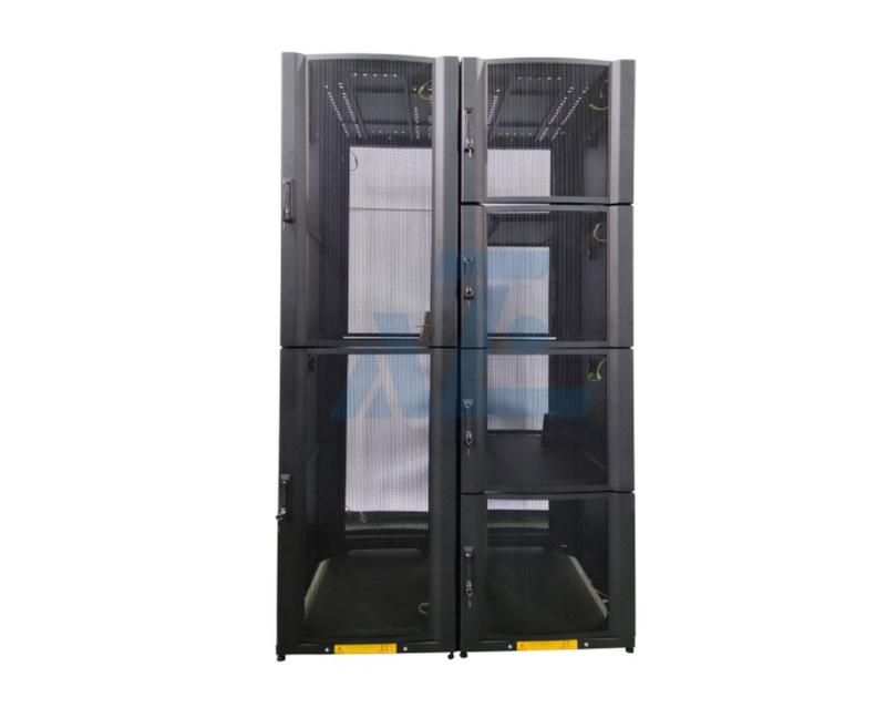 Data Center Cold Aisle Containment w/ 48U Colocation Server Enclosures ...